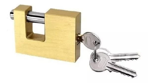 Candado De Perno Blindado Acero Dorado 80mm Anticizalla 3ll. – PLAGASONIX