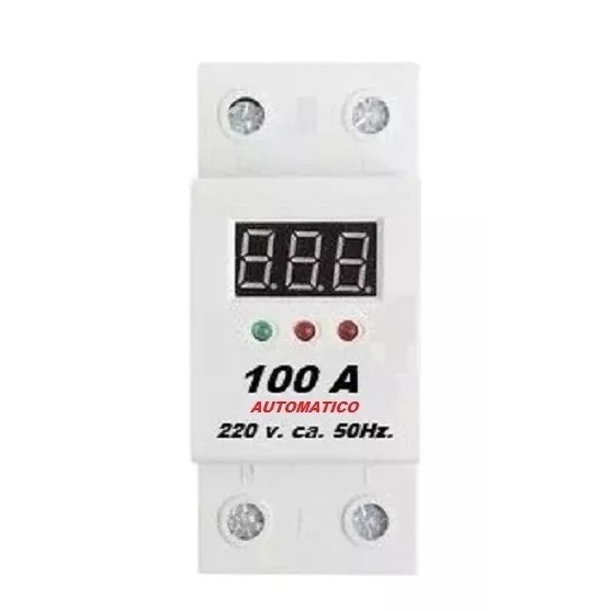 Protector Alta Baja Tension 220 Vca 100a Din Automatico Volt – PLAGASONIX