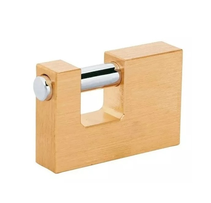 Candado De Perno Blindado Acero Dorado 80mm Anticizalla 3ll. – PLAGASONIX